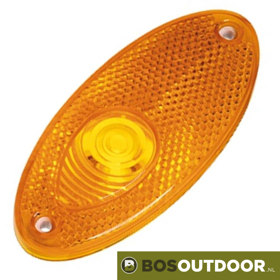 BOSOUTDOOR.NL | Hella zijmarkering met reflector ovaal inbouw 100x45mm